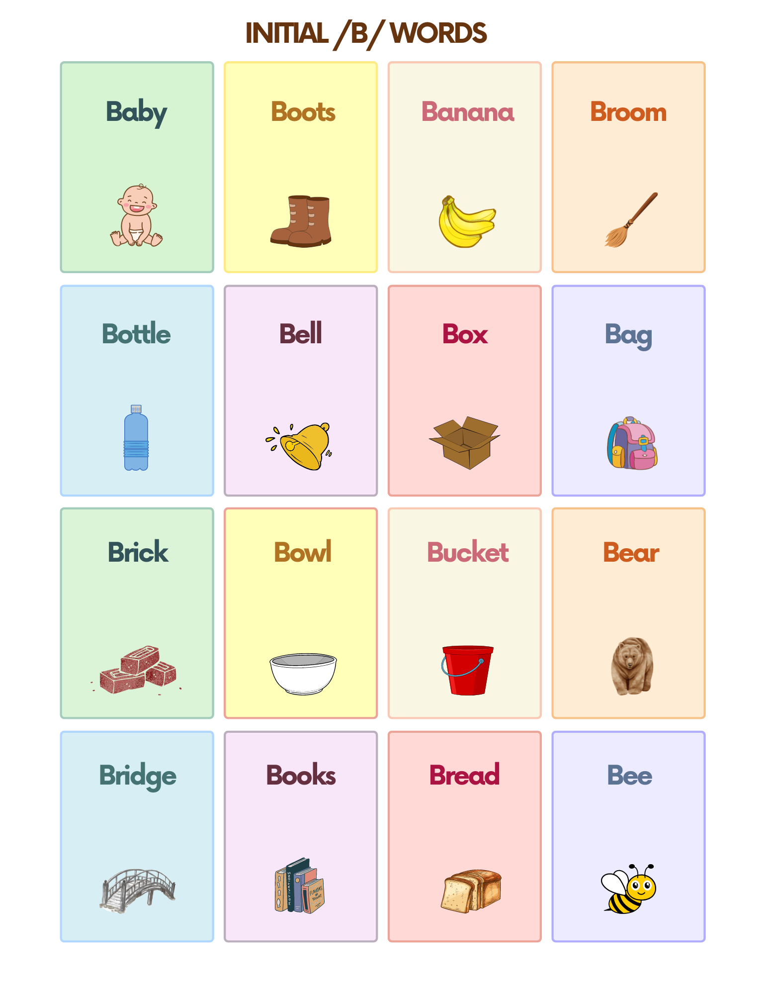 Free Autism and Speech Therapy Printable Flashcards | AutisticHub