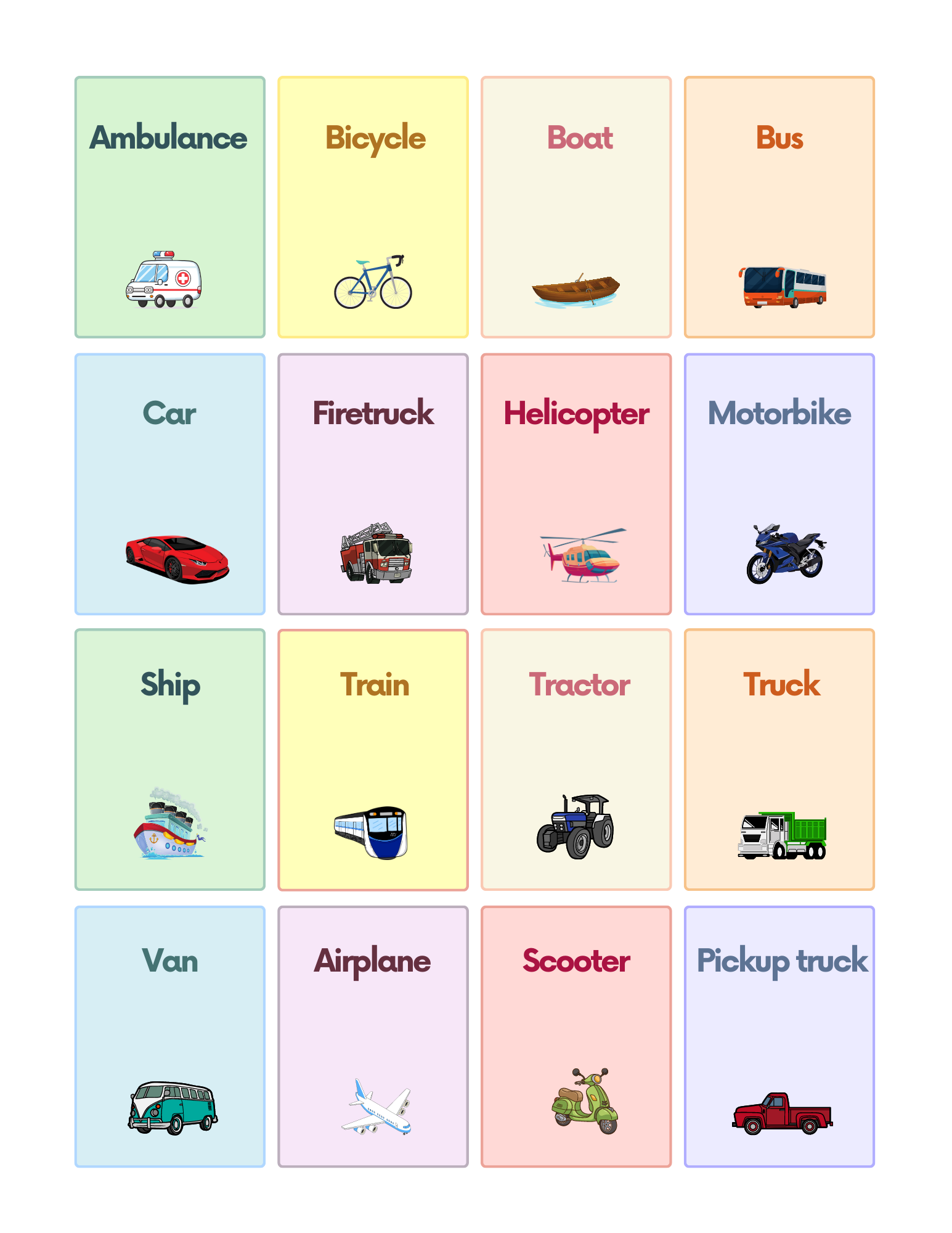 Free Autism and Speech Therapy Printable Flashcards | AutisticHub