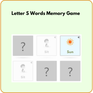 Sight Words Matching Memory Game | AutisticHub